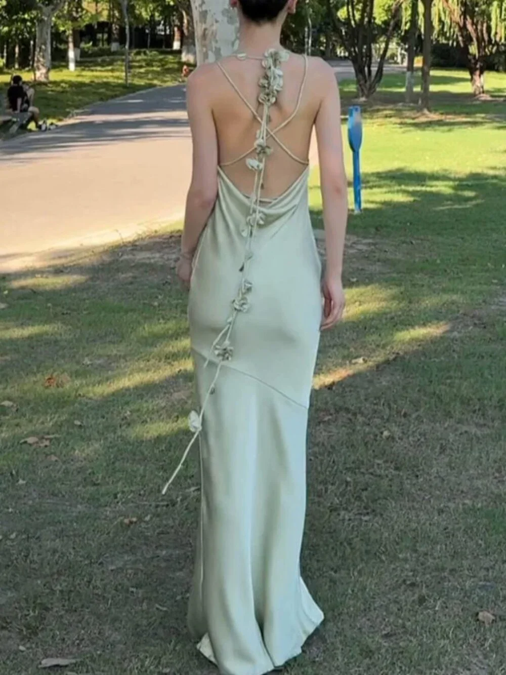 Wanderdoll | Dresses | Best Wanderdoll Aria Satin Maxi Dress 2468 Cowl ...